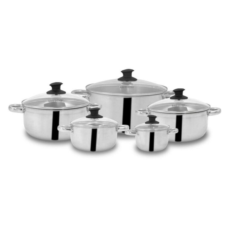 JUEGO DE OLLAS ACERO INOXIDABLE UMCO – Tecnomall